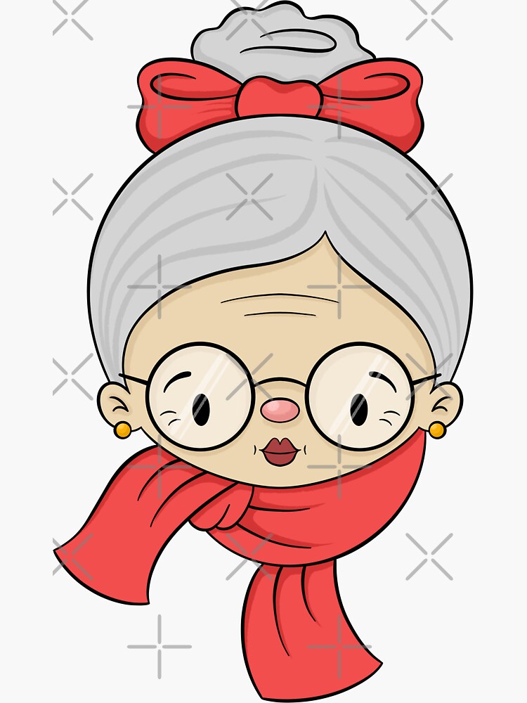 "Cute Mrs Claus" Sticker for Sale by ApsiDoodles | Redbubble