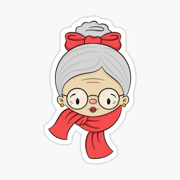"Cute Mrs Claus" Sticker for Sale by ApsiDoodles | Redbubble