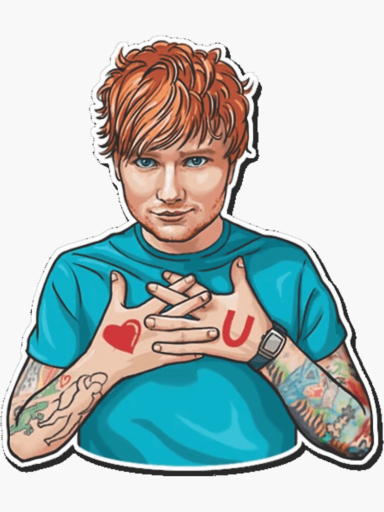 ",Ed Sheeran" Sticker for Sale by mataikalanma | Redbubble