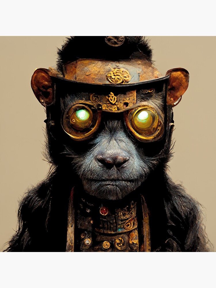 "Trader Monkey | Khmer Steampunk Empire" Sticker for Sale by ...