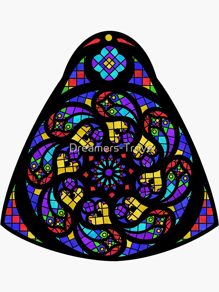 "Stained Glass Window Centerpiece" Sticker for Sale by Dreamers-Trove ...