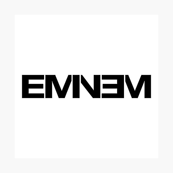 "eminem logo" Photographic Print for Sale by mataikalanma | Redbubble
