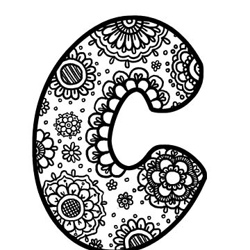 "C Patterned" Sticker for Sale by Jamie Maher | Redbubble