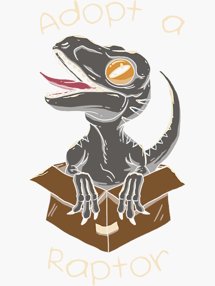 "adopt a raptor" Sticker for Sale by inisiangga | Redbubble