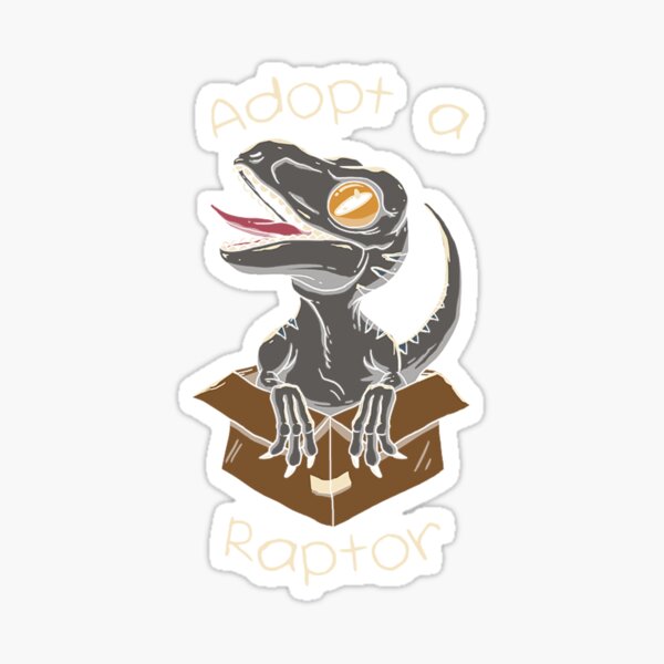 "adopt a raptor" Sticker for Sale by inisiangga | Redbubble