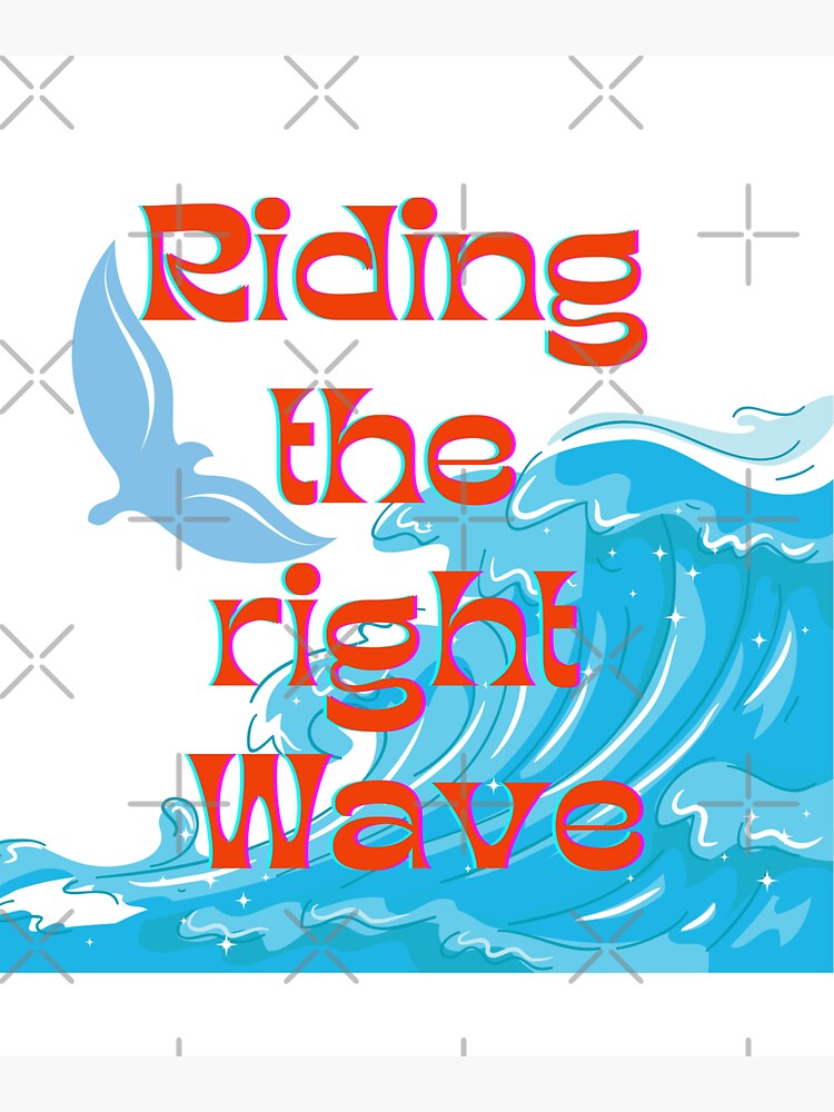 "Riding the right wave - riding the red wave" Sticker for Sale by ...