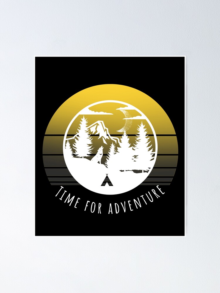 "Van Life, adventure, camping, wolf." Poster for Sale by cpiwp | Redbubble