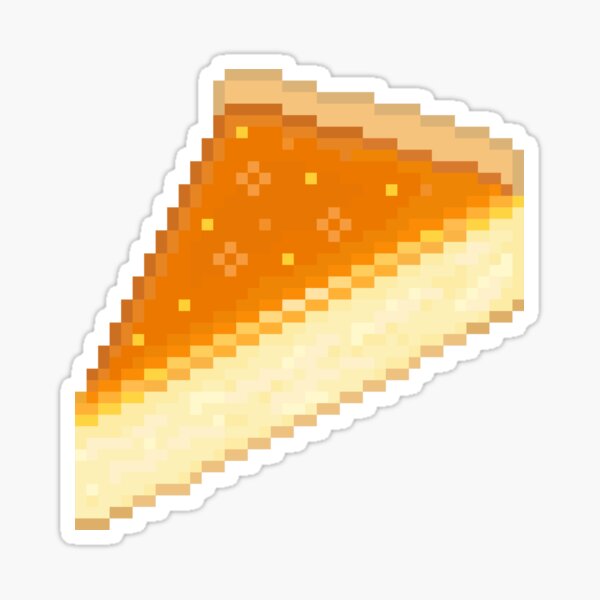 "pixel caramel cheesecake" Sticker for Sale by autumnalmanac | Redbubble