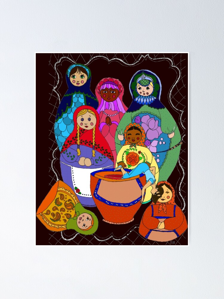 "Matryoshka Me" Poster by neuroticowl | Redbubble