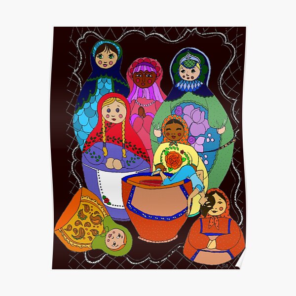 "Matryoshka Me" Poster by neuroticowl | Redbubble