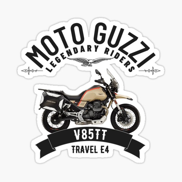"Custom Graphic design Apparel of Moto Guzzi V85TT Travel E4" Sticker ...
