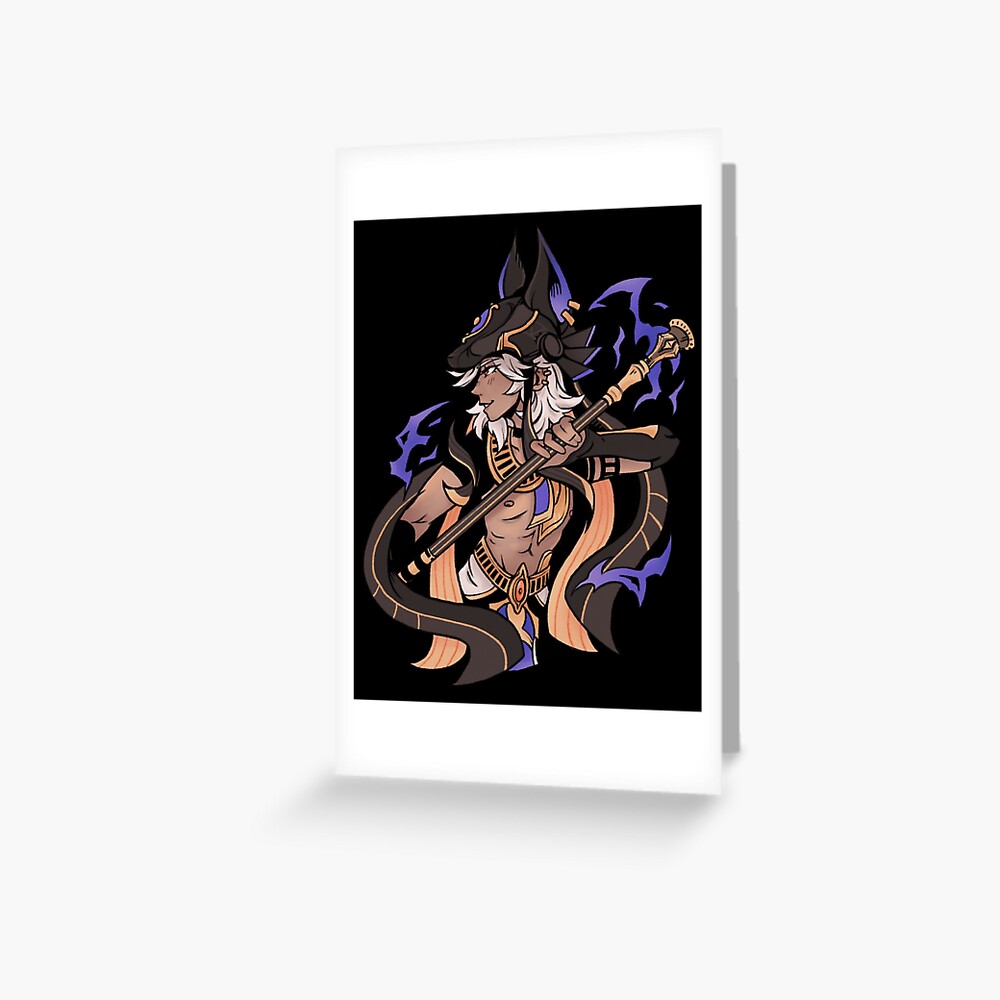 "Cyno - Genshin Impact" Greeting Card for Sale by kyahyn | Redbubble