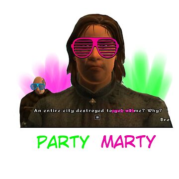 "Party Marty" Essential T-Shirt for Sale by TrueSoprano | Redbubble