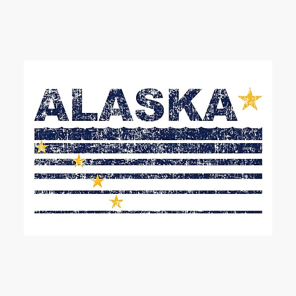 Lámina fotográfica «Alaska US State Seal - etiqueta del emblema del ...