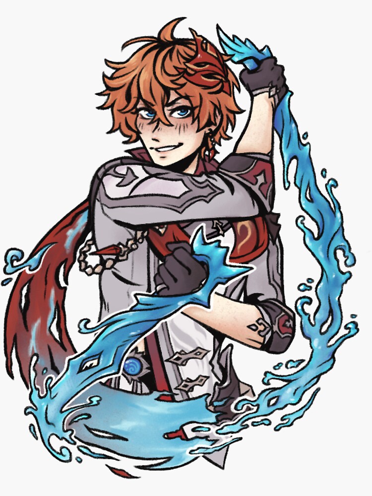 "Childe - Genshin Impact" Sticker for Sale by kyahyn | Redbubble