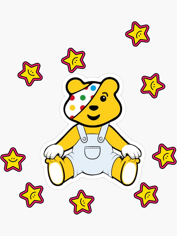 "tesco pudsey bear" Sticker for Sale by namipaliso | Redbubble