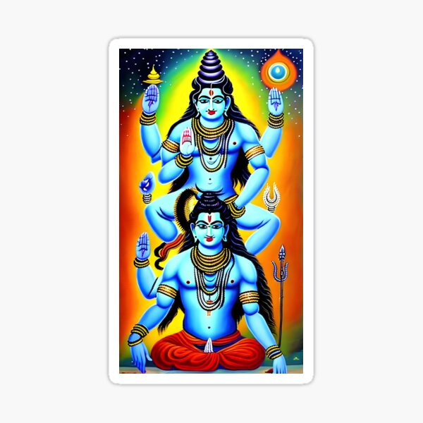 "Lord Shiva" Sticker for Sale by OutOfTheWire | Redbubble