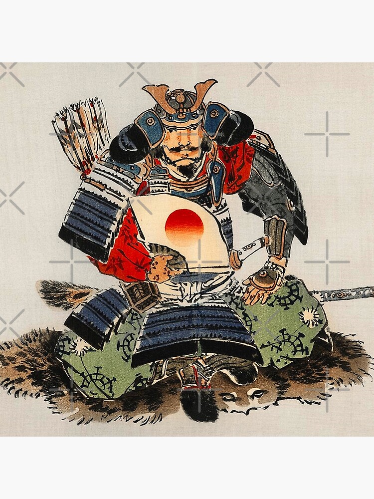"Japanese Daimyo - Traditional Japanese Folk Art" Art Print for Sale by ...