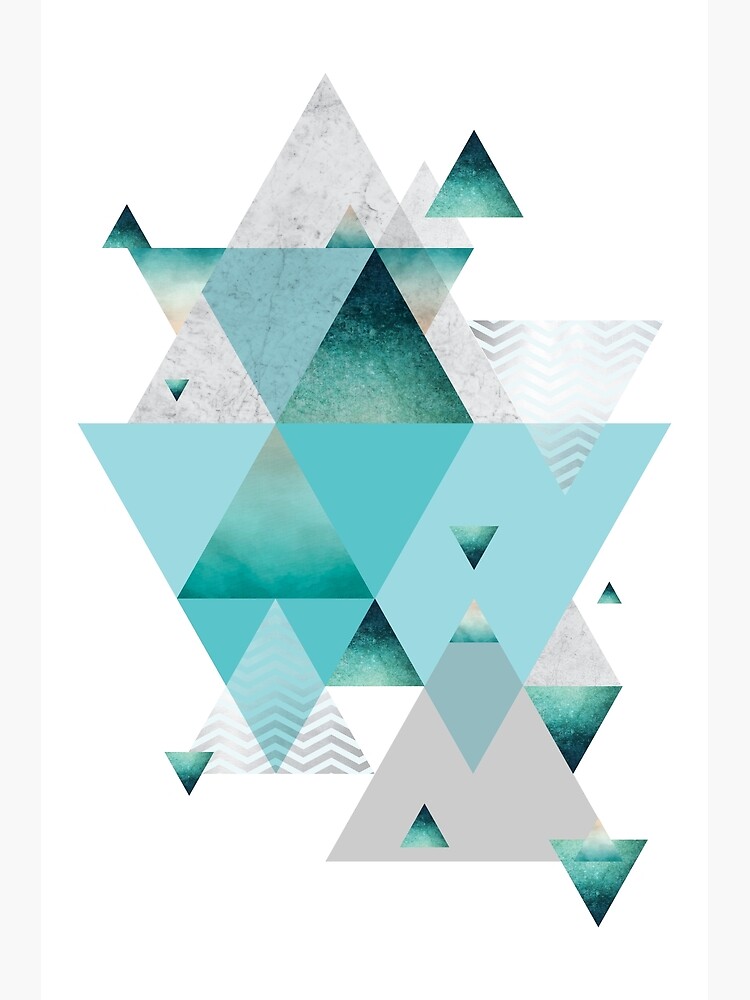 "Turquoise Geometric" Poster for Sale by UrbanEpiphany | Redbubble