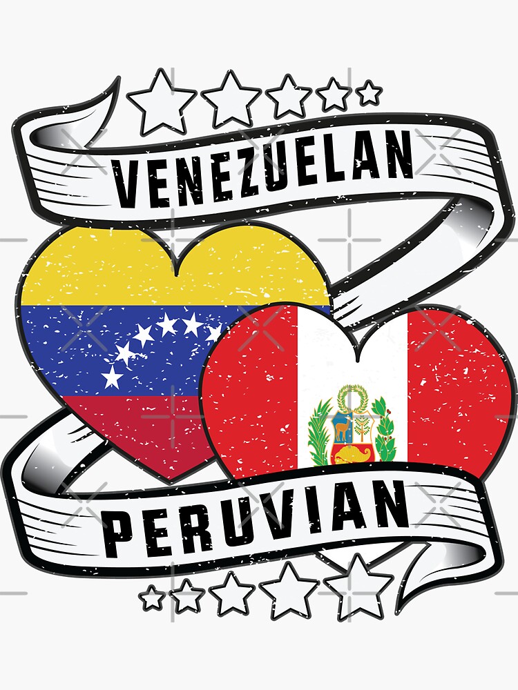 "Venezuelan Peruvian flag shirt Half Peruvian and Half Venezuelan ...