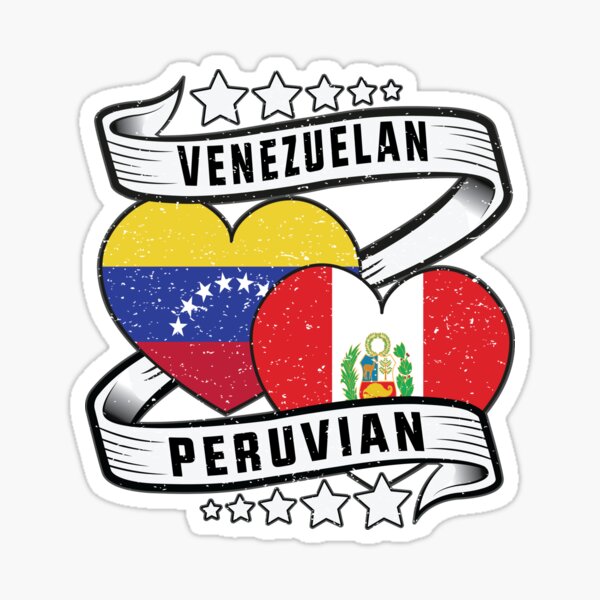 "Venezuelan Peruvian flag shirt Half Peruvian and Half Venezuelan ...