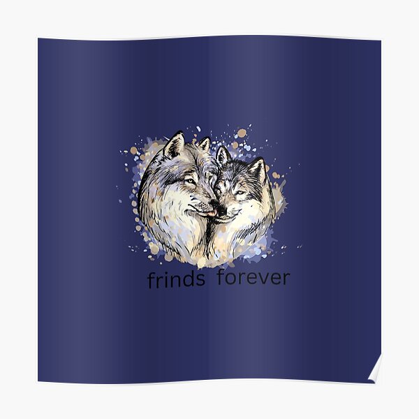 "just friends" Poster for Sale by Art-bar | Redbubble