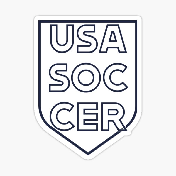 "USA Soccer logo Blue" Sticker for Sale by Fanaticos | Redbubble