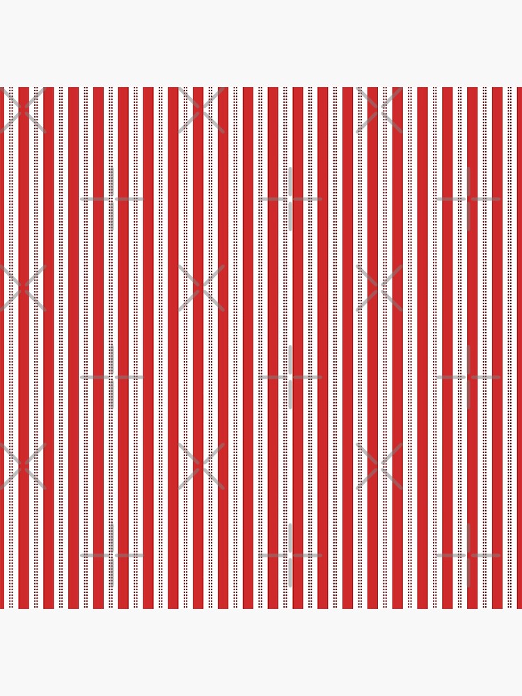 "red vertical dotted lines stripes christmas pattern / red on white ...