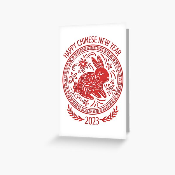 "Happy Chinese New Year 2023 The Year of The Rabbit Chinese Lunar New ...