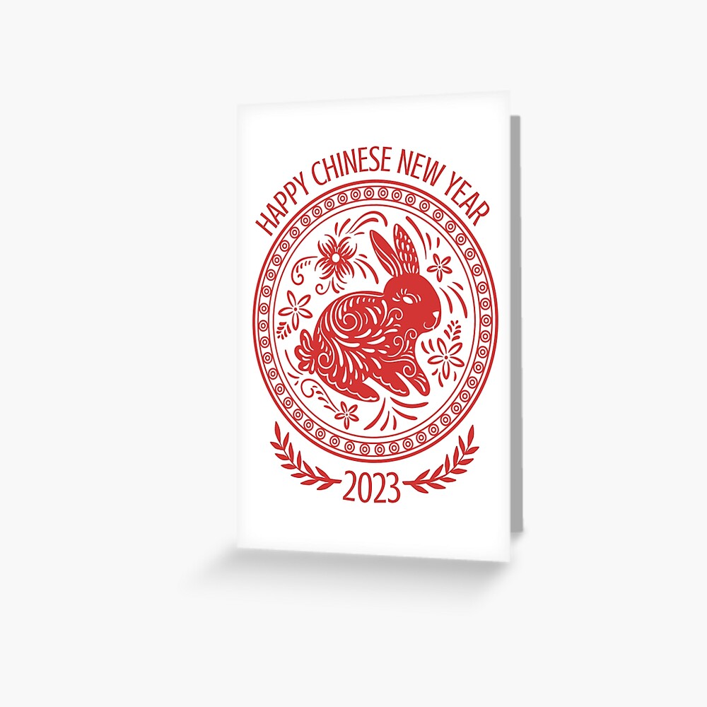 "Happy Chinese New Year 2023 The Year of The Rabbit Chinese Lunar New ...