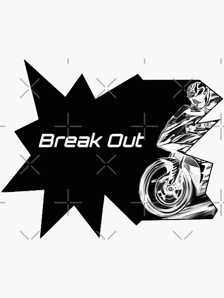 "Bike breakout" Sticker for Sale by SonjadP | Redbubble