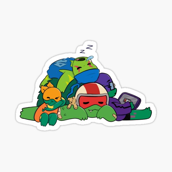 "Turtle tot pile" Sticker for Sale by Snowydayout | Redbubble