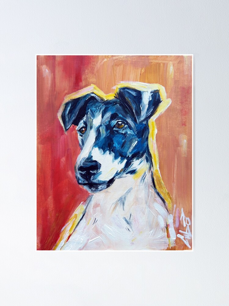 "Dugo the dog" Poster for Sale by Gubolas | Redbubble