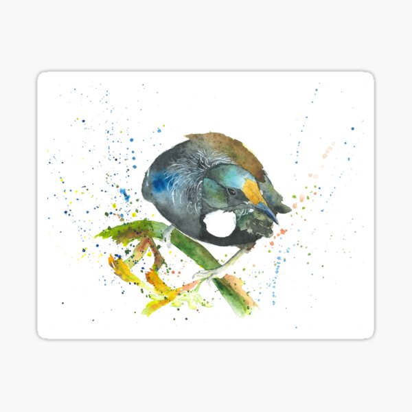 "Tui - Watercolour" Sticker for Sale by Karottenlotte | Redbubble