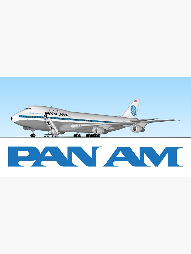 "Pan Am 747 Pan American Airways" Sticker for Sale by darryldesign ...
