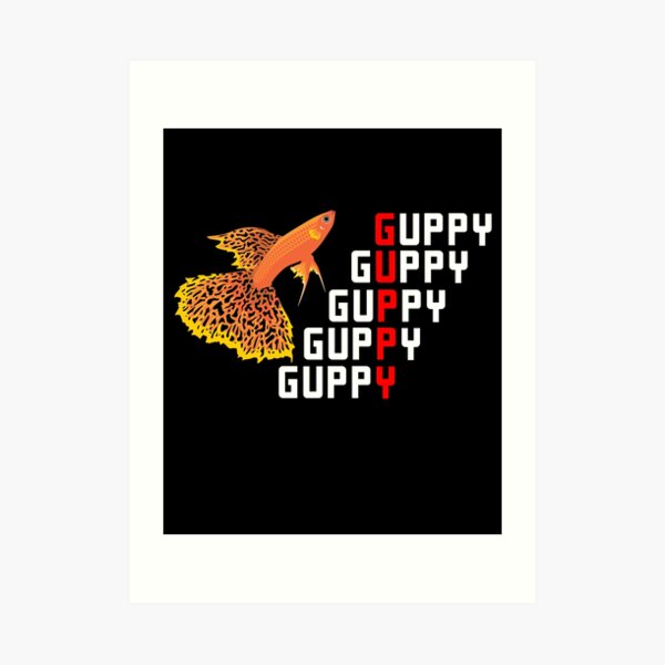"Kraft guppy werk fish guppies guppy fish kraft" Art Print for Sale by ...