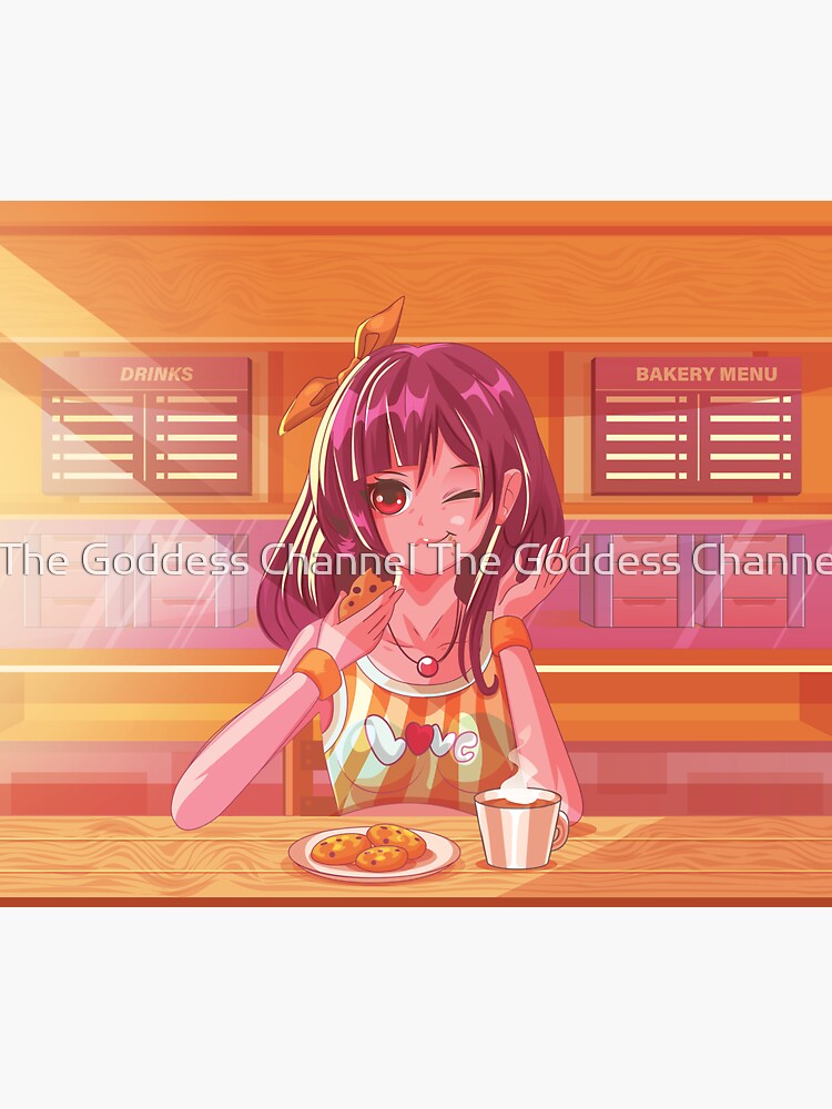 Anime Girl Eating In A Restaurant Sticker For Sale By Tamymoldavsky Redbubble
