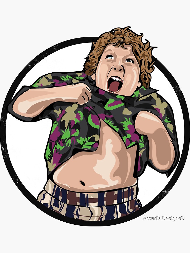 "Chunk" Sticker by ArcadiaDesigns9 | Redbubble