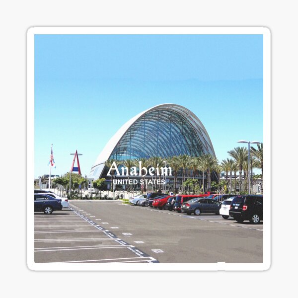 "Anaheim, California - Beautiful Landmarks" Sticker for Sale by ...