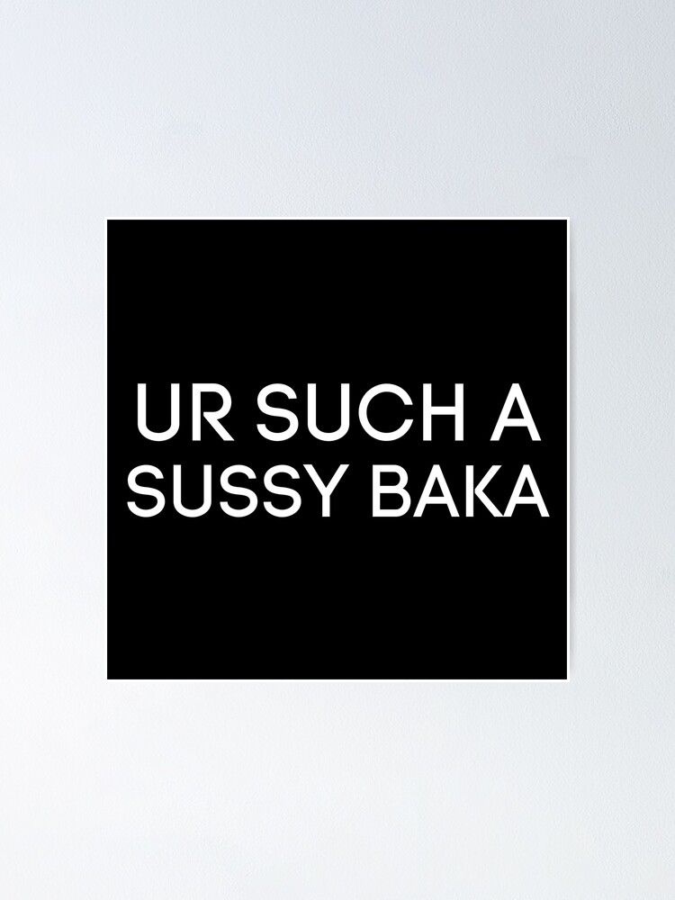 "ur such a sussy baka, sussy baka sus im amogus, sussy baka meme, sussy ...