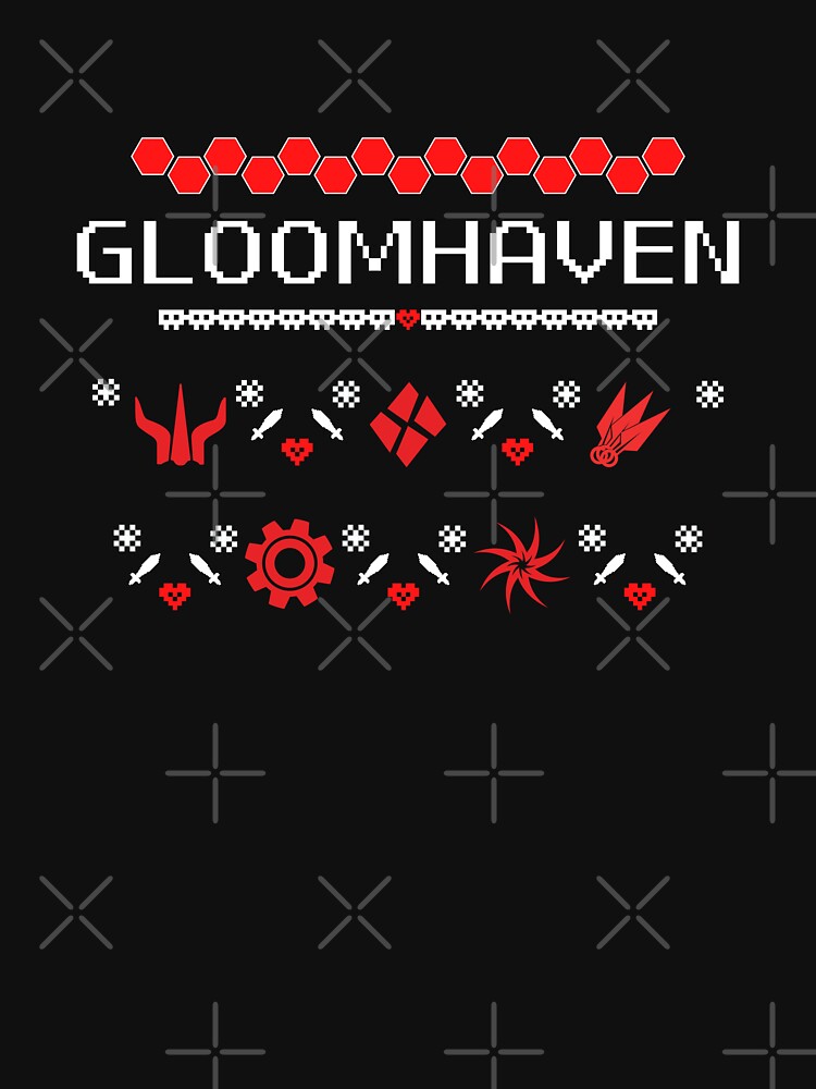 "Gloomhaven Christmas Pattern v2 - Board Game Inspired Graphic ...