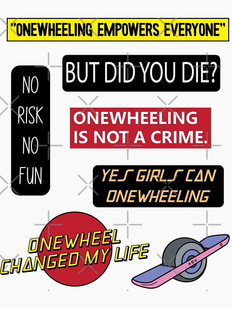 " Onewheel pack" Sticker for Sale by QUEEN-WIVER | Redbubble