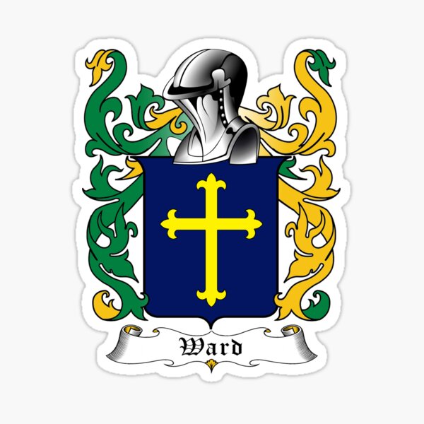"WARD FAMILY CREST" Sticker for Sale by CathalDevlin | Redbubble