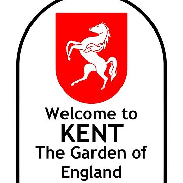 "Kent, Welcome to the Garden of England" Sticker for Sale by sirglennbo ...