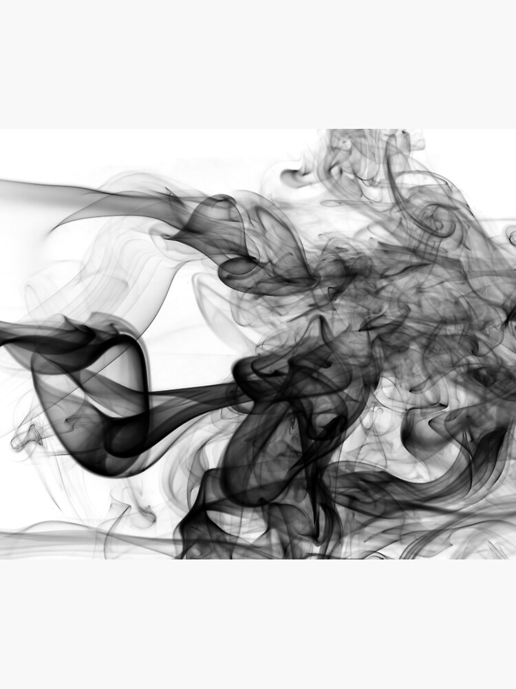 "Black and white smog abstract art" Sticker for Sale by reka88 | Redbubble