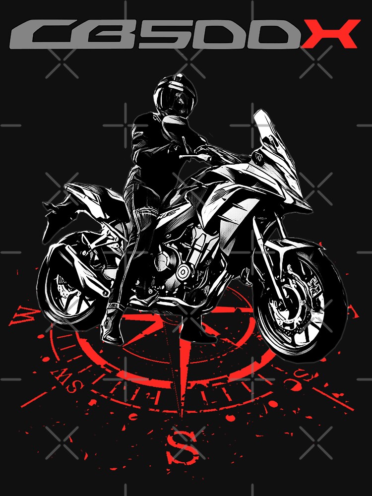 "Honda CB500X" Essential T-Shirt for Sale by Evomotoarte | Redbubble