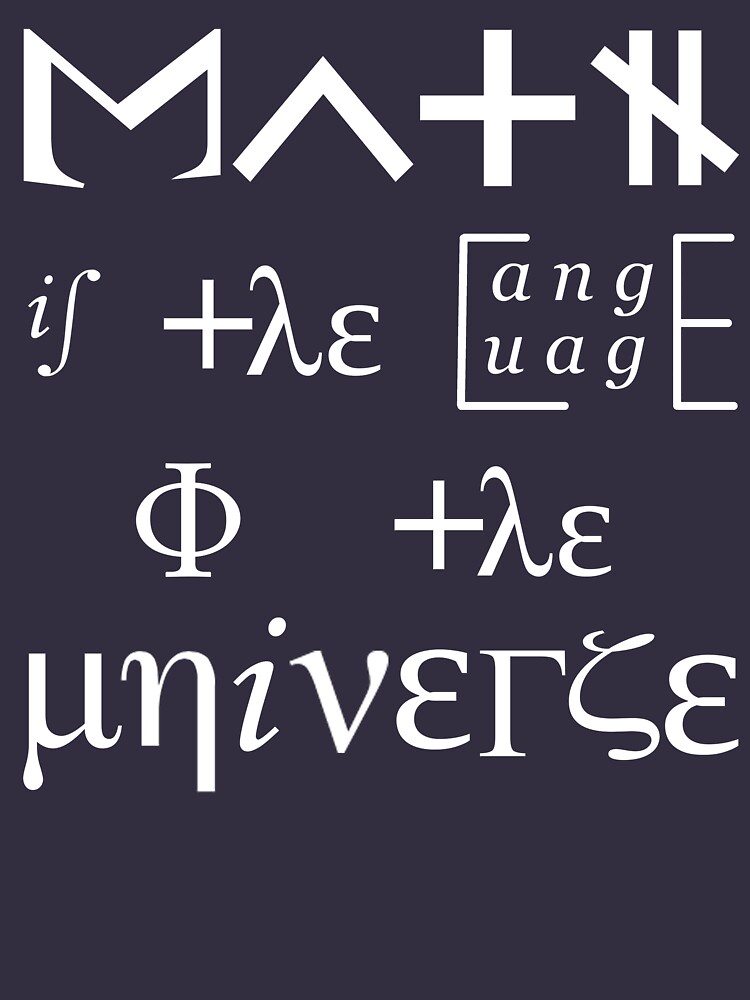 "Funny Math T Shirt-Math Is The Language Of The Universe for Women Men ...