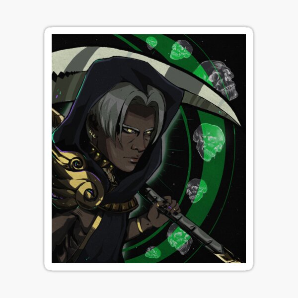 Thanatos Hades Game Alszart Sticker For Sale By Alszart Redbubble