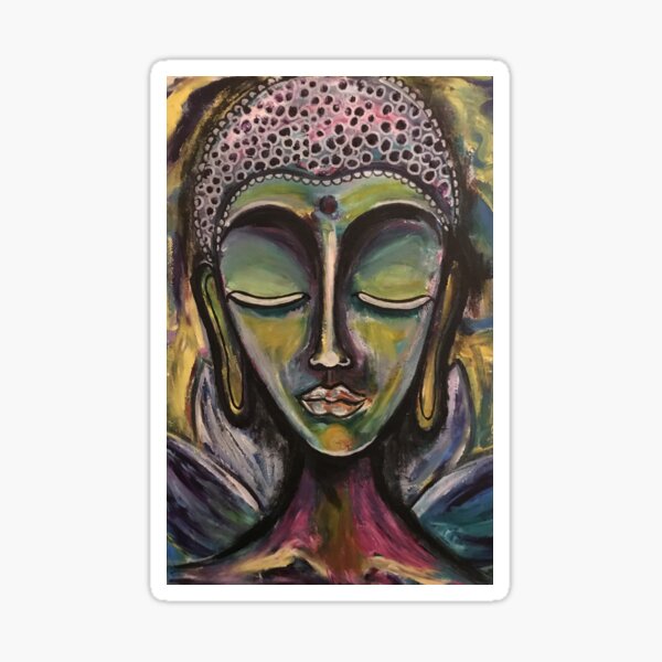 "Buddha" Sticker by ColoursCauldron | Redbubble
