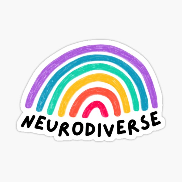 "Neurodiverse" Sticker for Sale by mydoodlesateme | Redbubble